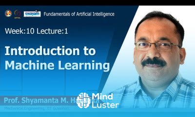 Learn Lec Introduction To Machine Learning Mind Luster