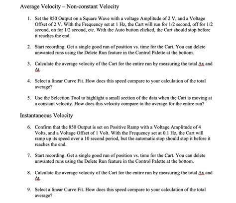 Solved Position And Velocity Introduction The Purpose Of Chegg Com