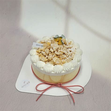 생크림 떡케이크 안내 라이스쌀롱