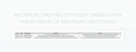 Free Important Discussions Templates For Google Sheets And Microsoft