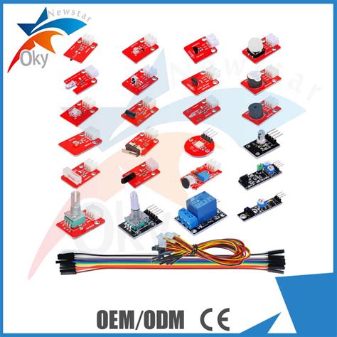 Diy Maker Sensor Arduino Starter Kit 24 Pcs Red Board Sensors Learning