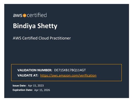 Bindiya Shetty On Linkedin Aws Cloud Practitioner Certificate