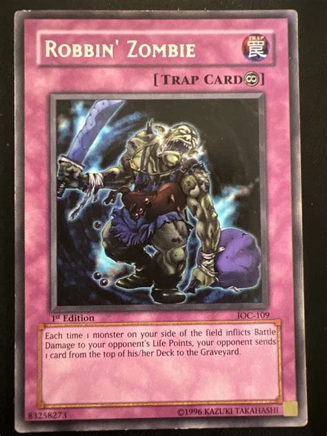 Yugioh Robbin Zombie Ioc 109 1ère édition Rare Eur 4 43 Picclick Fr