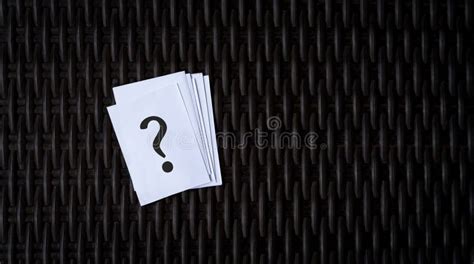 Question Mark On Stack Of White Papers Stock Image Image Of Brainstorming Copy 271479897