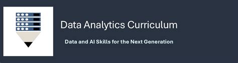 Data Analytics Curriculum