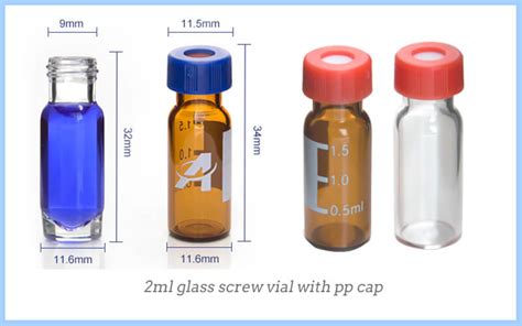 Ml HPLC Glass Vials With PP Caps For Sale