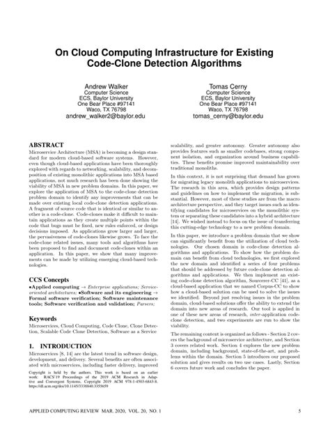 Pdf On Cloud Computing Infrastructure For Existing Code Clone