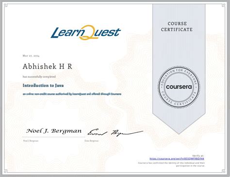 abhishek h r on linkedin recently completed an introduction to java
