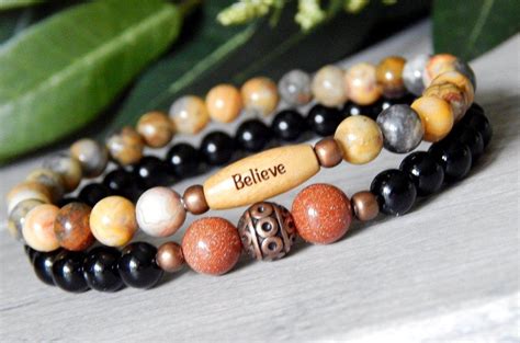 Stacked Bracelet Set Of 2 Inspirational Bracelets For Women Message
