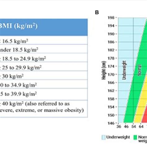 Bmi Ranges According To The National Institute Of Health Nih And