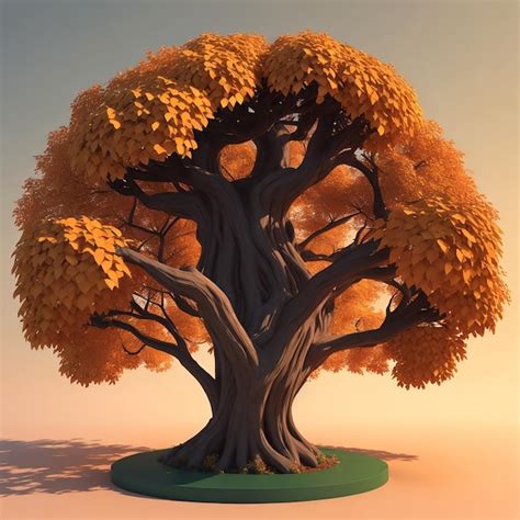 Premium Ai Image Abstract Tree