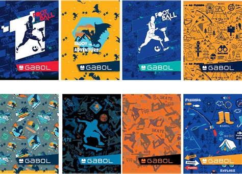 Ученическа тетрадка Gabol A5 40 листа тесни и широки редове за момчета асортимент Ozone Bg