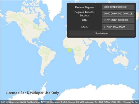Format Coordinates Arcgis Maps Sdk For Esri Developer