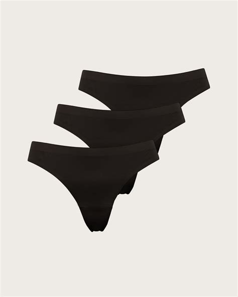 Seamless G String 3 Pack Black Muscle Republic