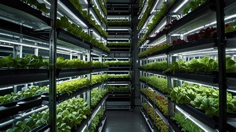 Vertical Farming Premium Ai Generated Image