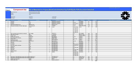 build of materials excel template