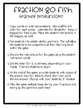 Fraction Game Activity Changing Mixed Numbers Improper Fractions