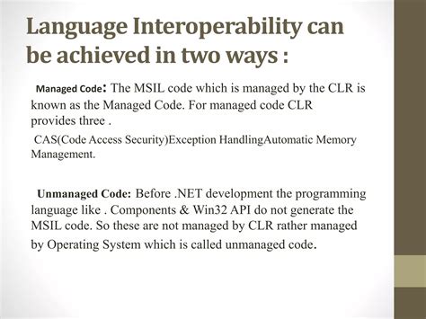 Common Language Runtime Clr Ppt