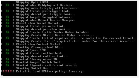 Erro Ao Iniciar O Oracle Linux Apos Desativação Do Selinux Fail To