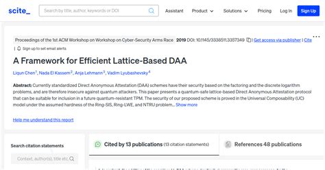 A Framework For Efficient Lattice Based Daa