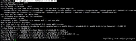 ubuntu 使用apt get install安装特定版本 （boost） apt get install libboost csdn博客