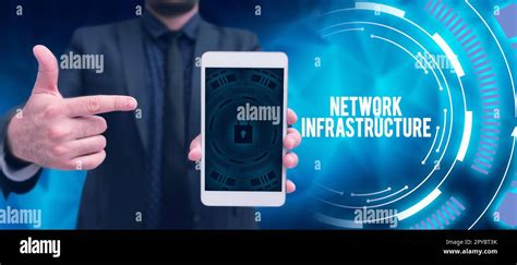 Text Showing Inspiration Network Infrastructure Concept Meaning Hardware And Software Resources