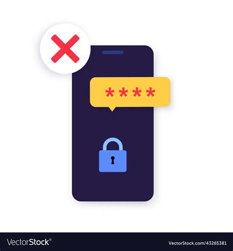 Wrong Password Concept Royalty Free Vector Image Wrong Password Concept Royalty Free Vector Image