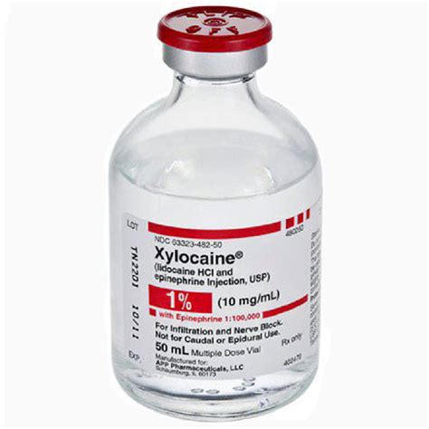 Xylocaine With Epinephrine 1 — Mountainside Medical Equipment
