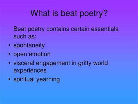 Ppt Exploring Beat Poetry Through Lawrence Ferlinghetti A Deep Dive