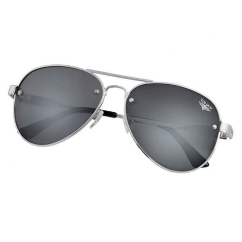 Top Gun® Aviator Rivet Sunglasses Silver Planewear