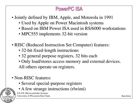Ppt Powerpc Architecture And Assembly Language Powerpoint