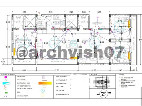 Sample Electrical Layout Drawing Electrical Layout Light Meters Tube Light