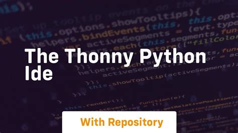 the thonny python ide youtube