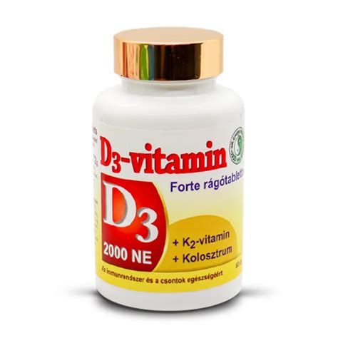 Dr Chen D3 K2 Vitamin Kolosztrum Forte Rágótabletta