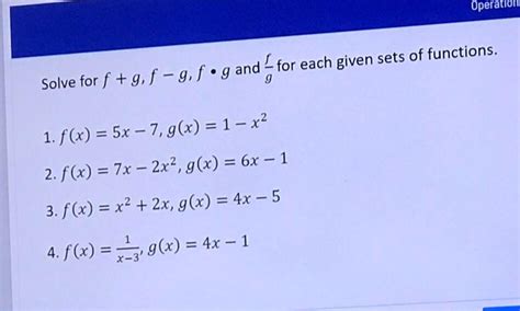 [grade 11 Math Operations On Functions] I Dont Know How To Start With