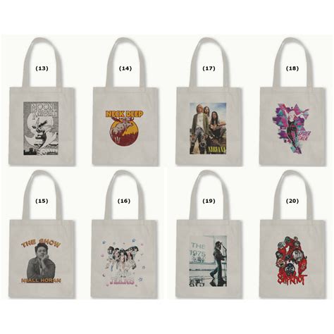 Zipper Tote Bag Moon Knight Neckdeep Niall Horan New Jeans