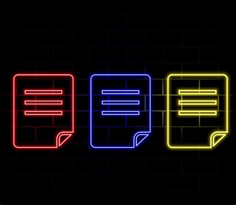 Premium Vector Copy Files Neon Icon Simple Thin Line Outline Vector Of Web Minimalistic Icons