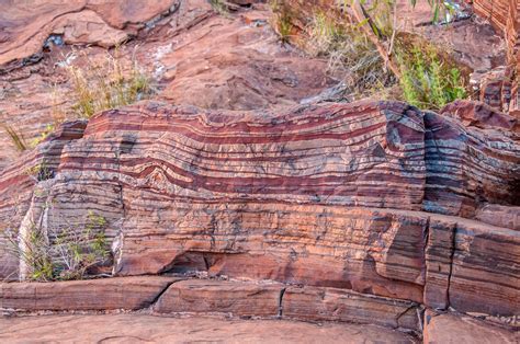 Banded Iron Formation Karijini National Park Western Australia Click
