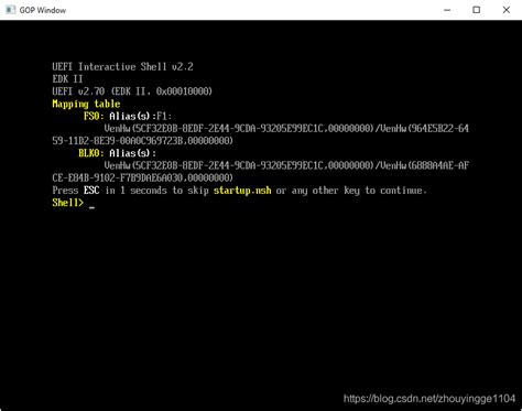 Uefi学习1 Win10 Edk2开发环境设置与uefi模拟器启动edk模拟器界面 Csdn博客