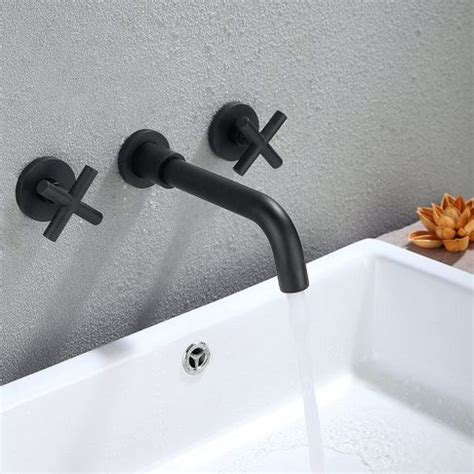 Black Wall Mounted Faucet For Bathroom Sink Target