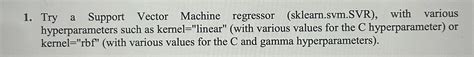 solved try a support vector machine regressor