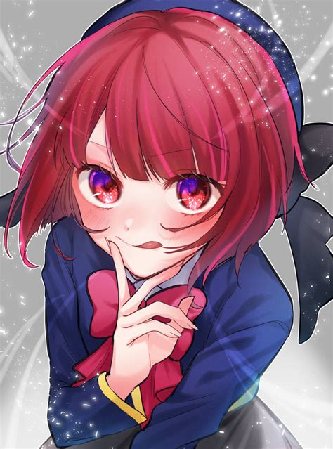 Safebooru 1girl Absurdres Arima Kana Beret Black Sweater Vest Blue