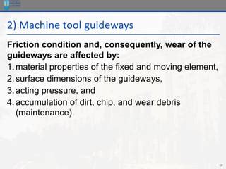 01 PED121 Lecture 2 Basic Elements And Mechanisims Of Machine Tools Pdf