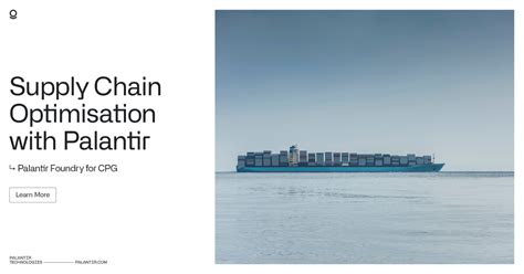 Palantir Technologies On Linkedin Offerings Supply Chain