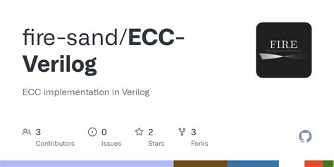 GitHub Fire Sand ECC Verilog ECC Implementation In Verilog