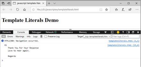 Javascript Template Literals In Hindi Js Template Strings