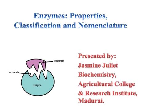 Ppt Enzyme Nomenclature Classification Powerpoint