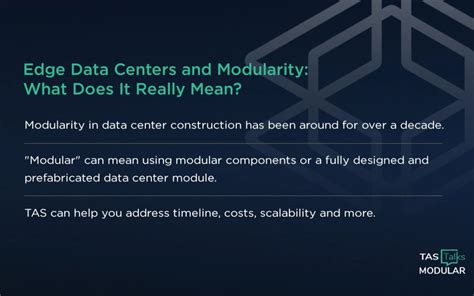 How To Create Modularity In Data Centers