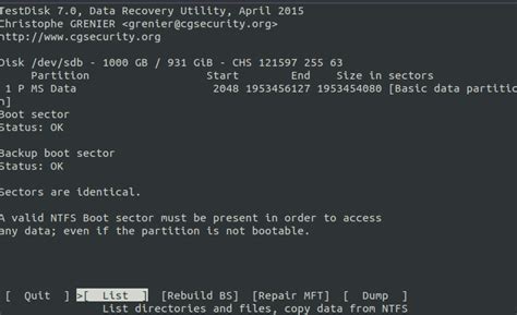 Data Recovery Testdisk Unable To Detect Deleted Folder Ask Ubuntu
