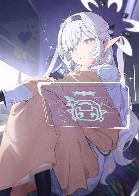 Zanya 000 Himari Blue Archive Blue Archive Highres 1girl Black